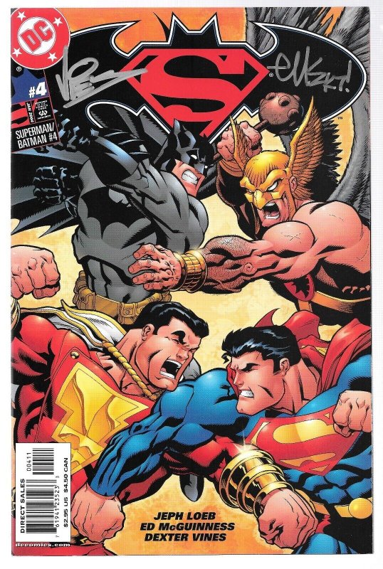 Superman / Batman #4 (01/2004) DC Comics Signed by Dexter Vines | Comic ...