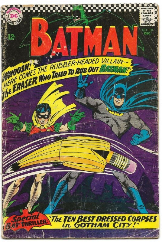 Batman #188 (1966) - Silver Age Batman Key Comic; 1st Appearance of The ...