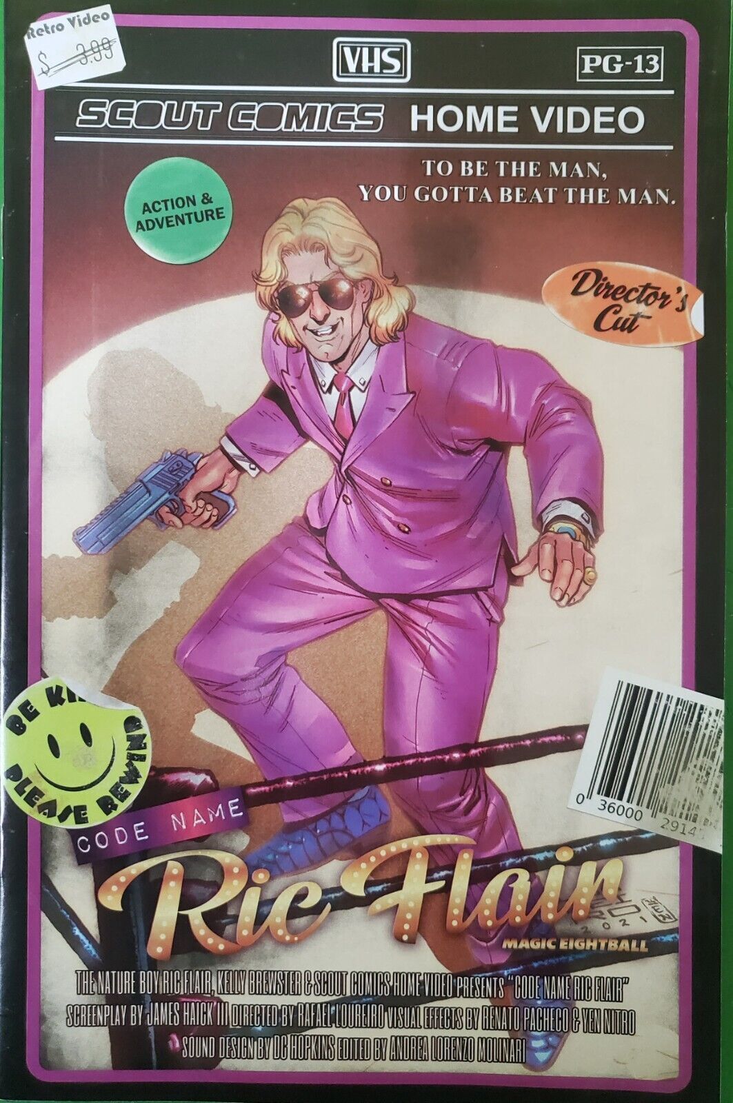 Code Name: Ric Flair Magic Eightball #1 VHS Variant 2023 Scout Comics ...