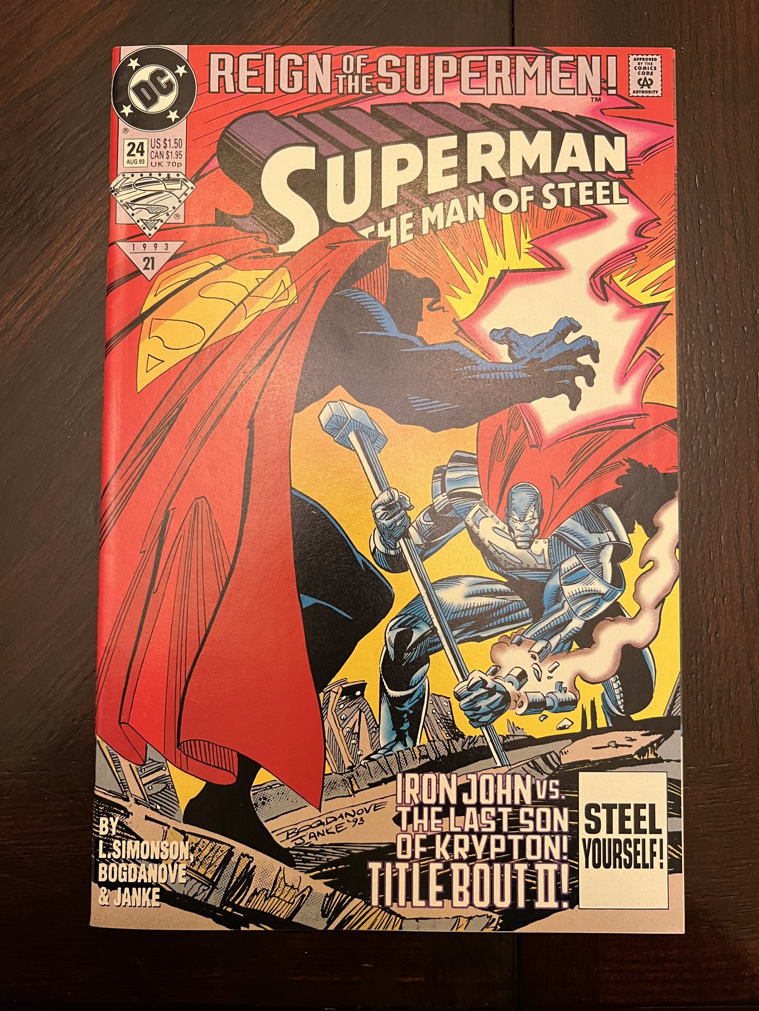 Superman: The Man of Steel #24 Direct Edition (1993) - NM | Comic Books ...