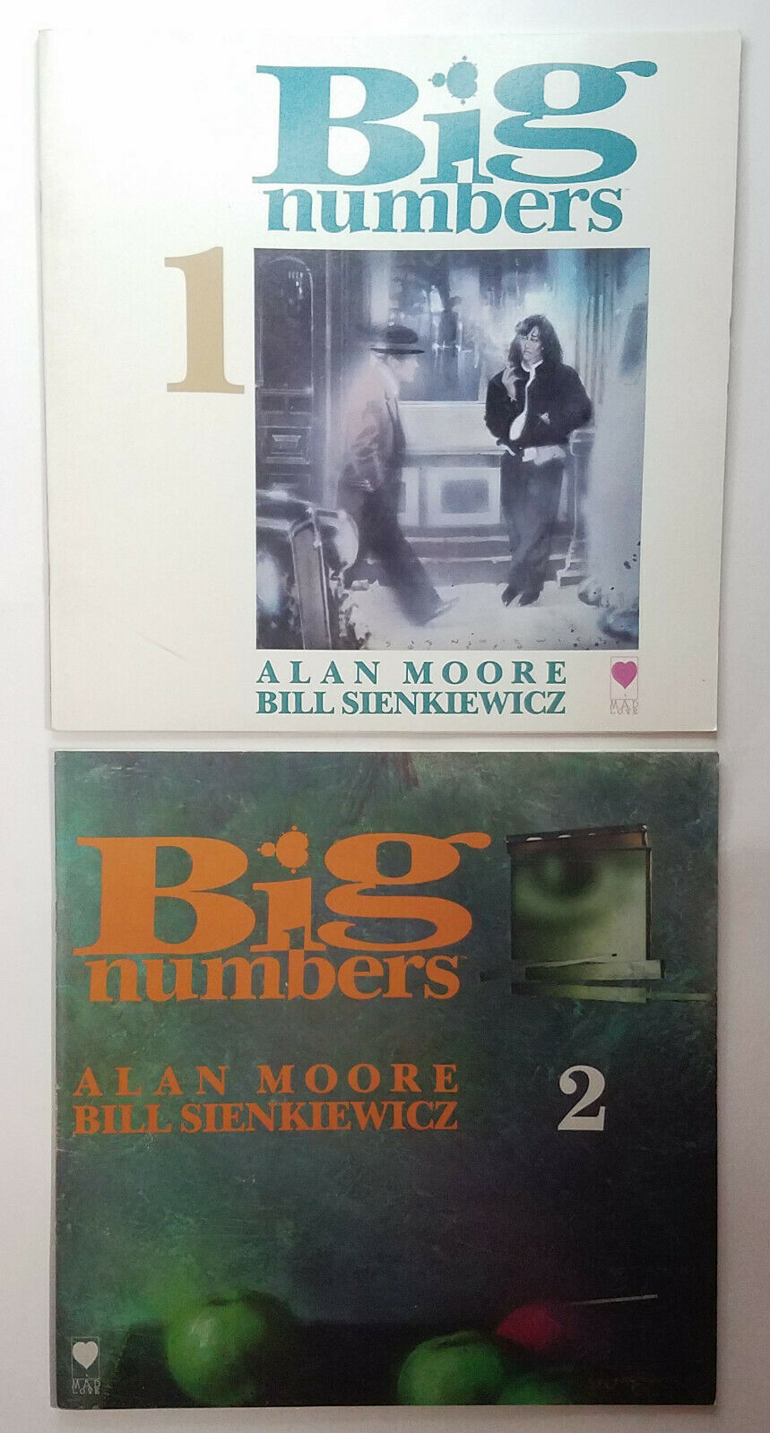 RARE First Edition 1990 Big Numbers #1 and #2 Alan Moore Bill ...