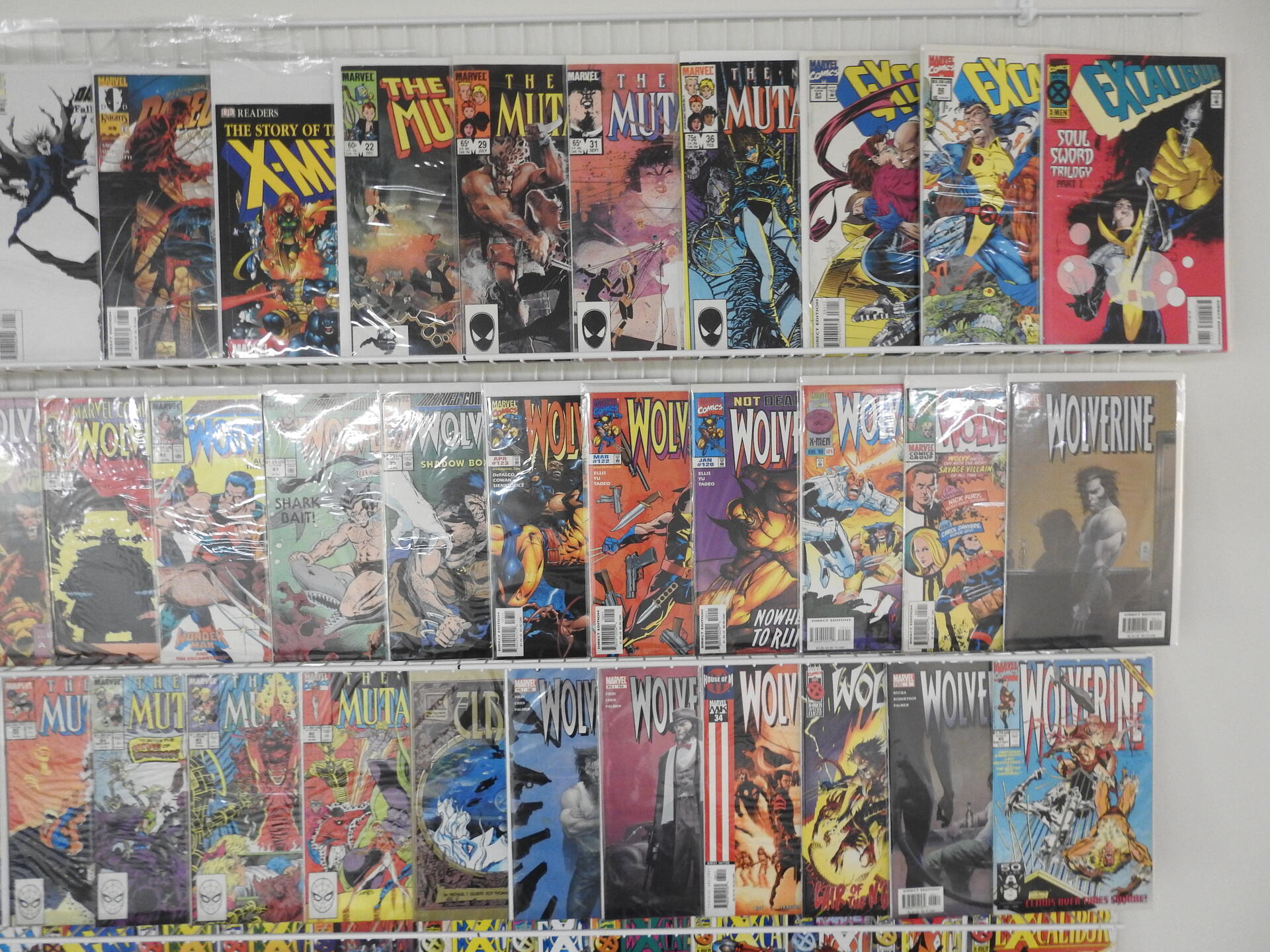 Huge Lot 130+ Comics W/ Wolverine, New Mutants, Excalibur+ Avg VF ...