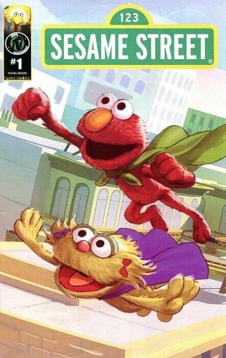 Sesame Street #1 Elmo&Abbey Super Power Chase Cover APE Comics NM ...