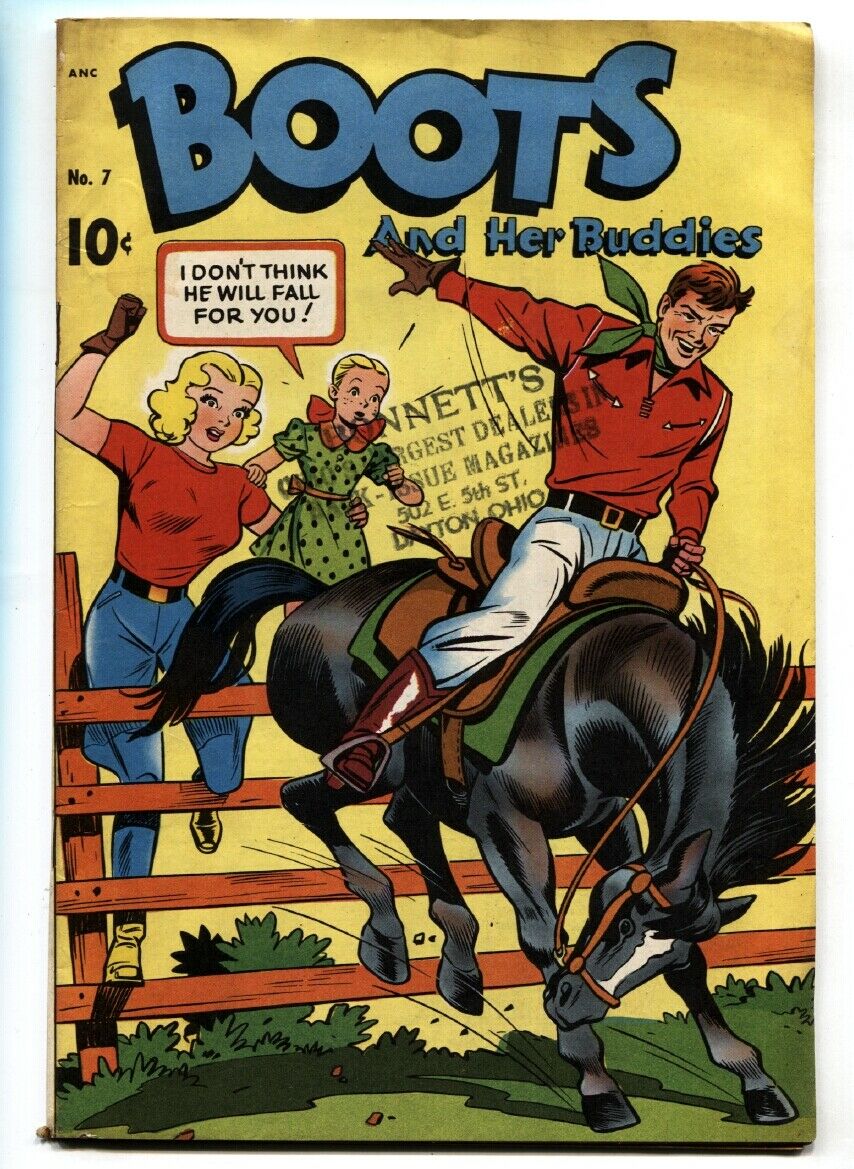 Boots and Her Buddies #7 comic book 1949-Golden Age- Spanking panel ...