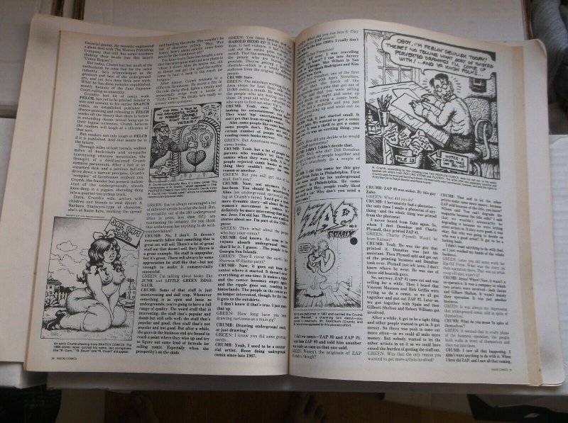 Monster Times: Inside Comics #1, Featuring: Robert Crumb's Interview ...