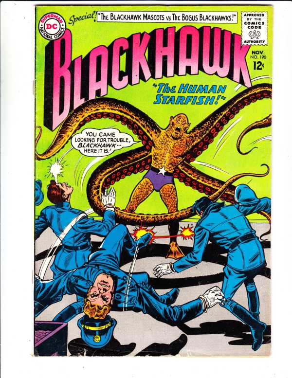 Blackhawk #190 (Nov-63) FN/VF Mid-High-Grade Black Hawk, Chop Chop ...