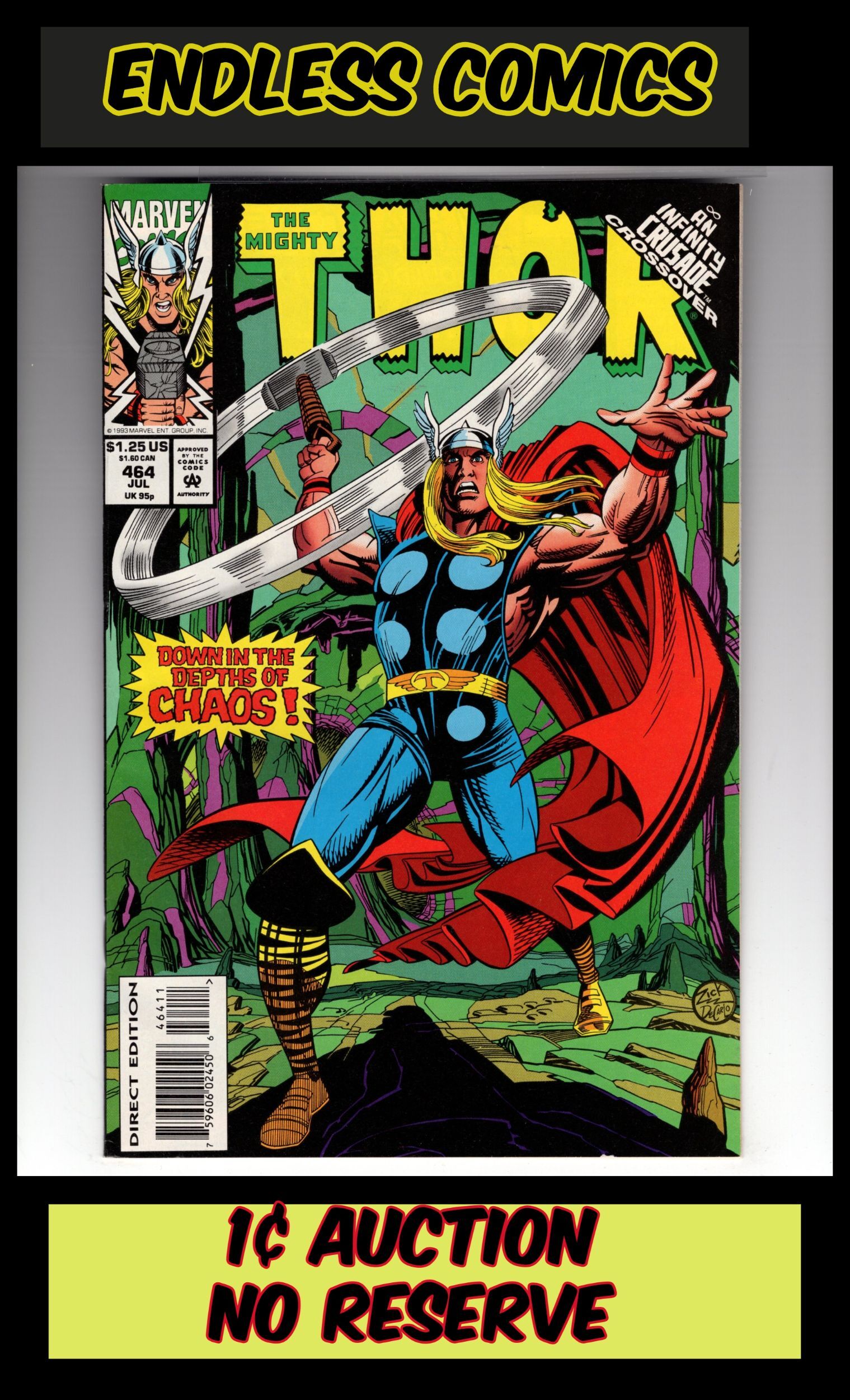The Mighty Thor #464 (1993) >>> 1¢ AUCTION! No Resv! SEE MORE!!! / ID ...