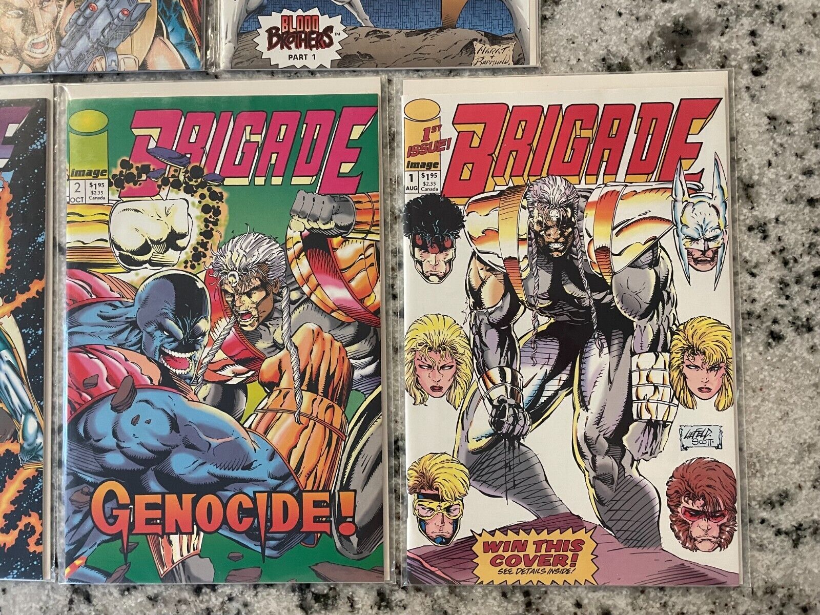 Lot Of 5 Brigade Image Comic Books # 1 2 3 + 1 1 NM Rob Liefeld Cover ...