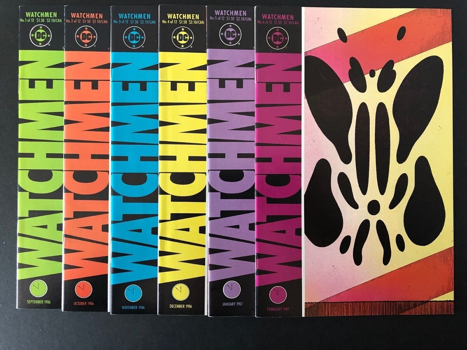 DC Watchmen (1986) Comic Lot (1-6) Alan Moore, Dave Gibbons - VF to NM ...