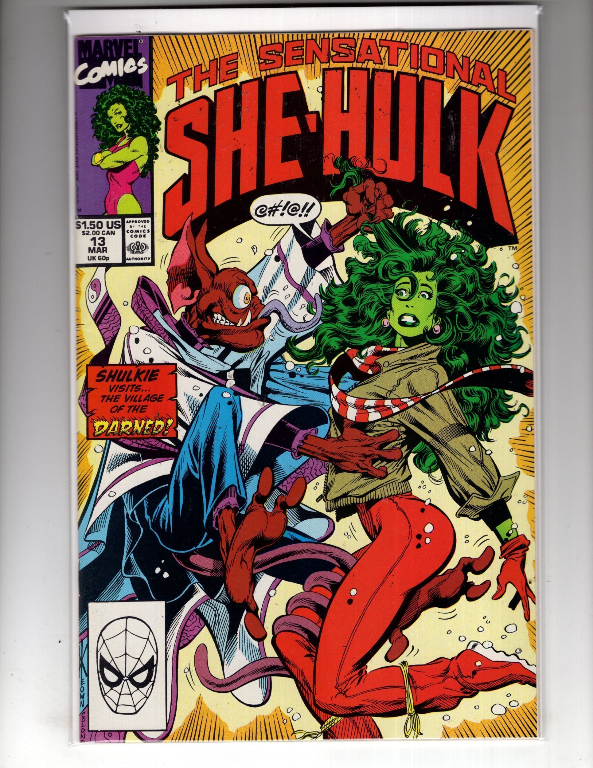 The Sensational She Hulk 13 1990 Copper Age Marvel Ec 15 Comic