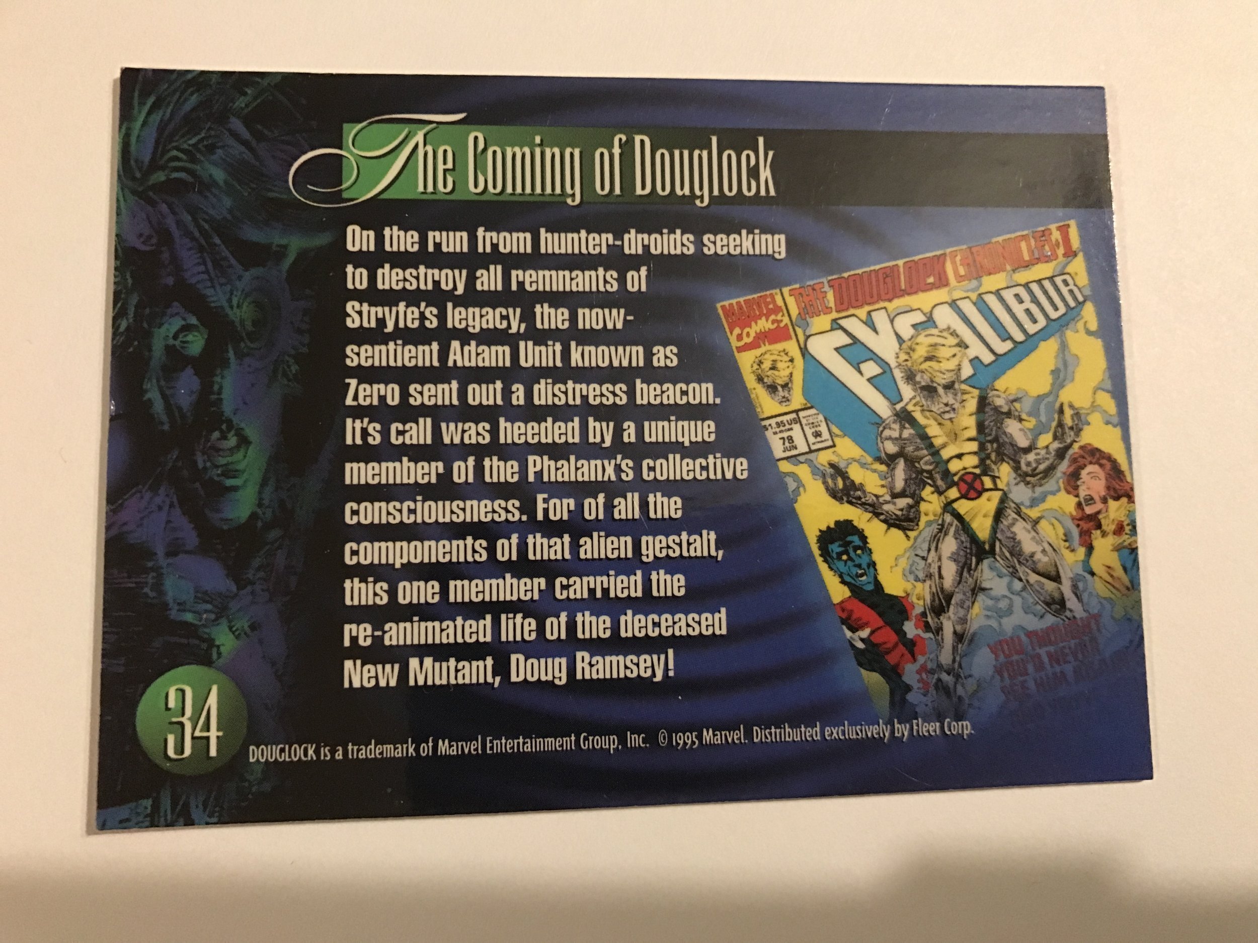 DOUGLOCK #34 card : Marvel Annual 1995 Flair; NM/M; X-men, base | Comic ...