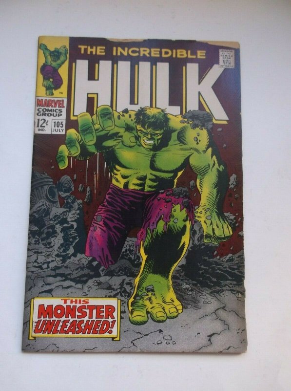 Marvel: Incredible Hulk #105, 1st Appearance of the Missing Link, Key ...