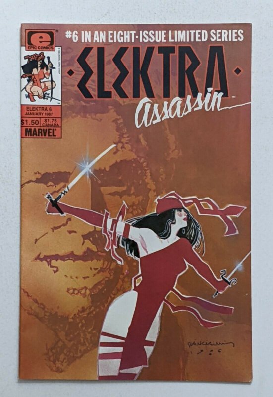 Elektra Assassin #6 (Jan 1987, Marvel) VF 8.0 Nick Fury and Chastity ...