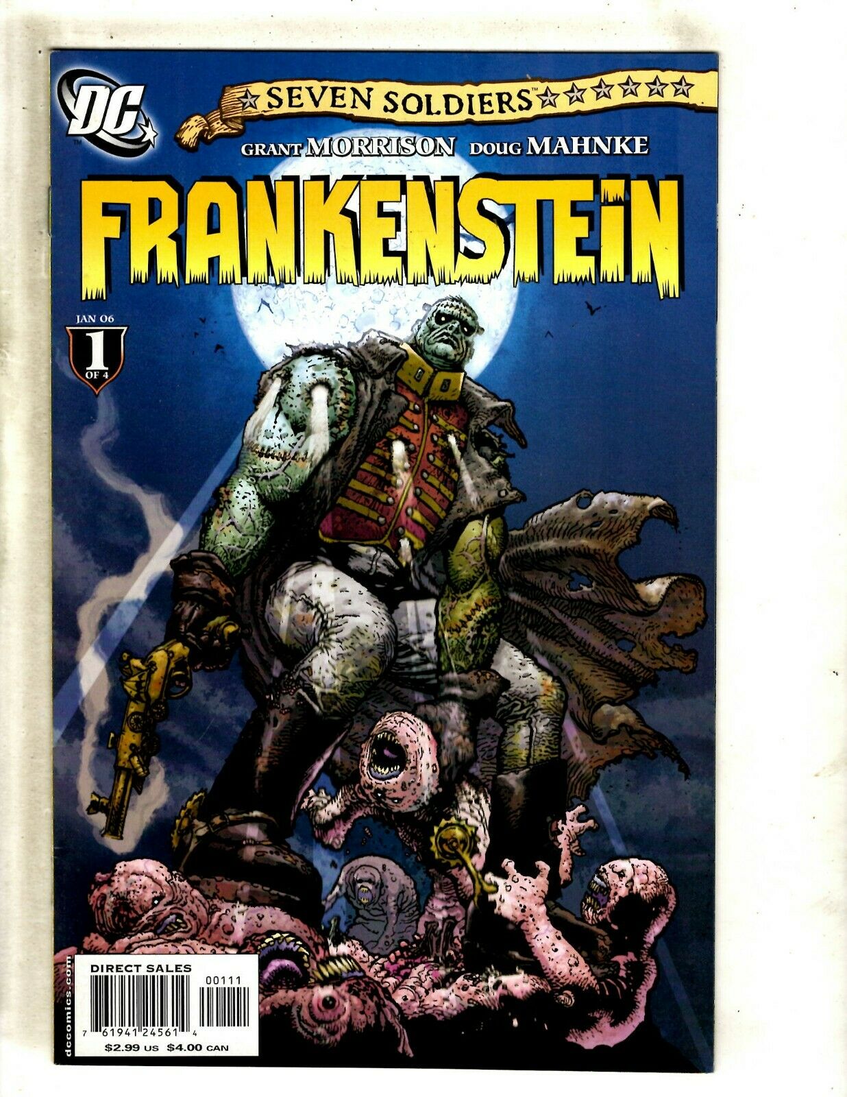 10 DC Comics Seven Soldiers Frankenstein # 1 4 Manhattan Guardian 1 2 ...