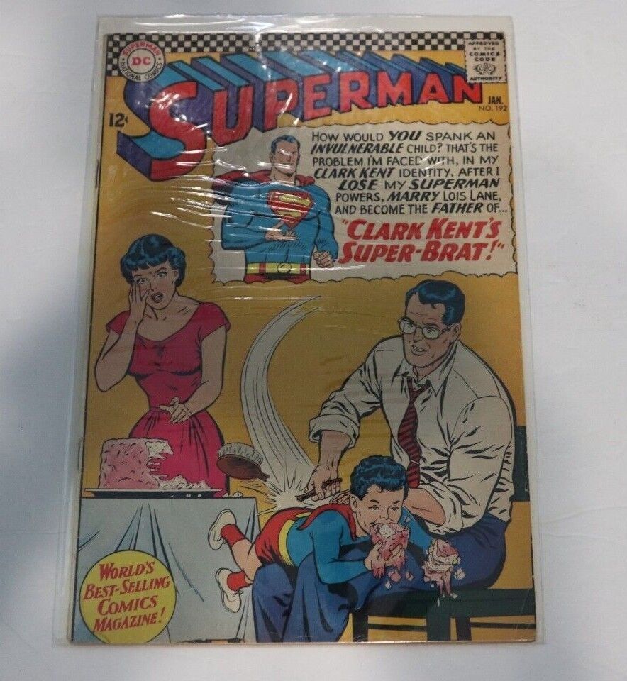 Superman #192 Comic Clark Kents Super-Brat Silver Age Jan 1967 | Comic Books - Silver Age, DC ...