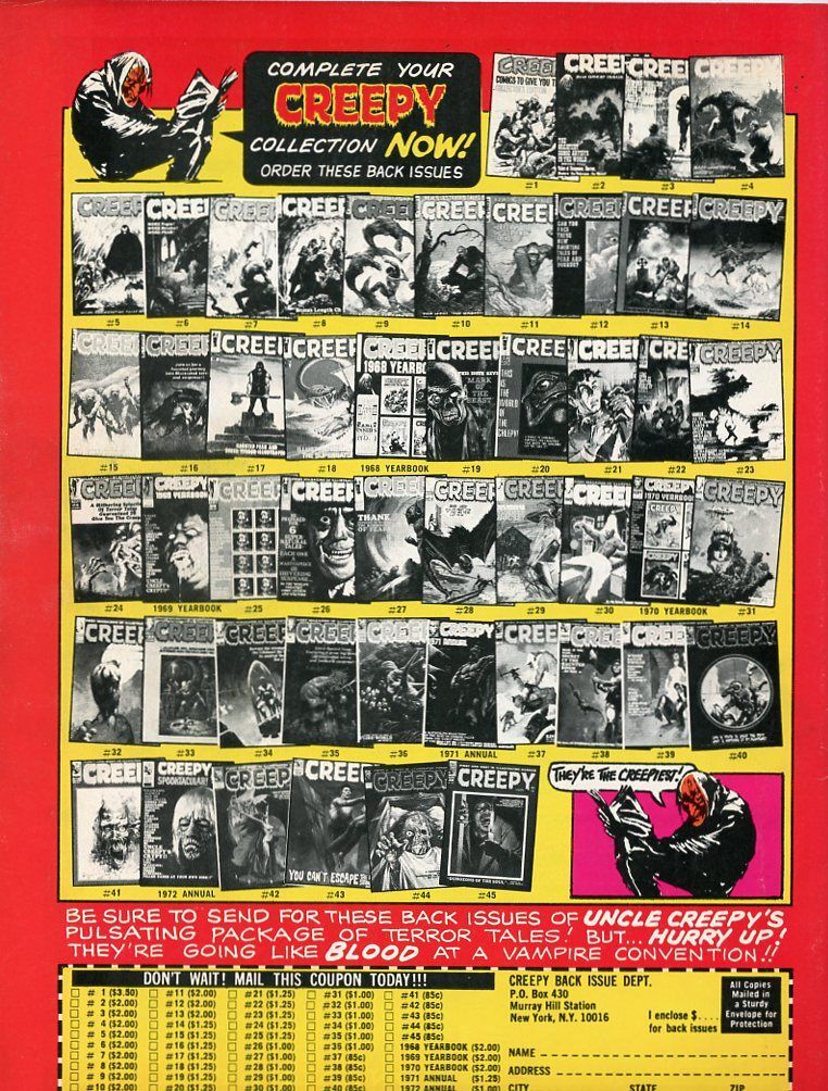 Creepy #45 (1972)Comic Book Mag VG+ 4.5 | Comic Books - Bronze Age ...