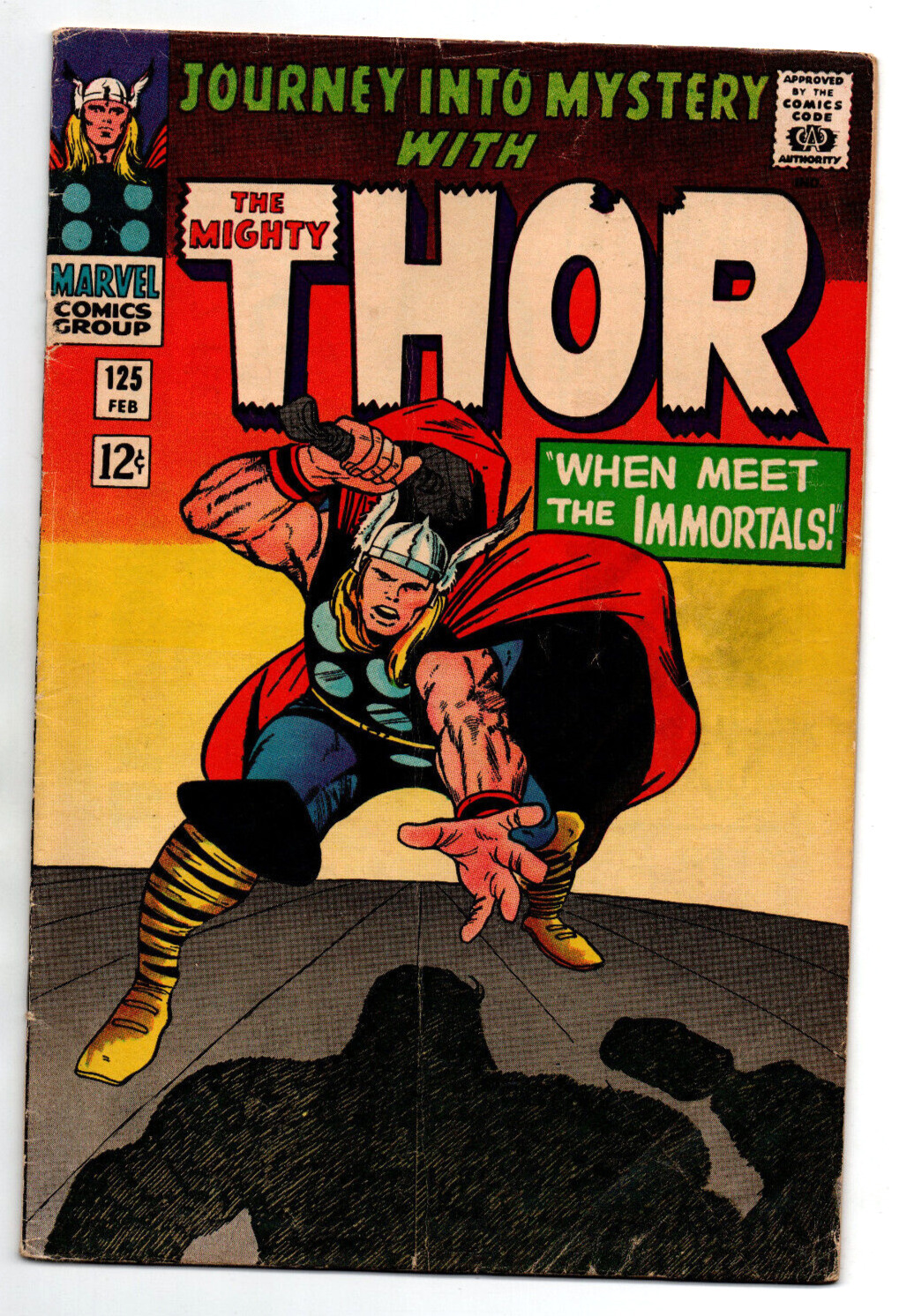 Journey into Mystery #125 - Thor - Hercules - Jack Kirby - 1966 - GD/VG ...
