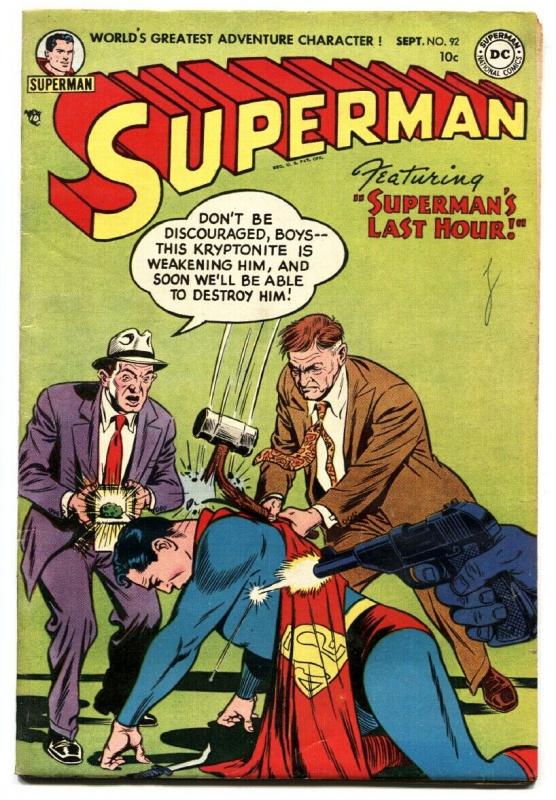 Superman 92 1954 Dc Comic Book Golden Age Fn Comic Books Golden