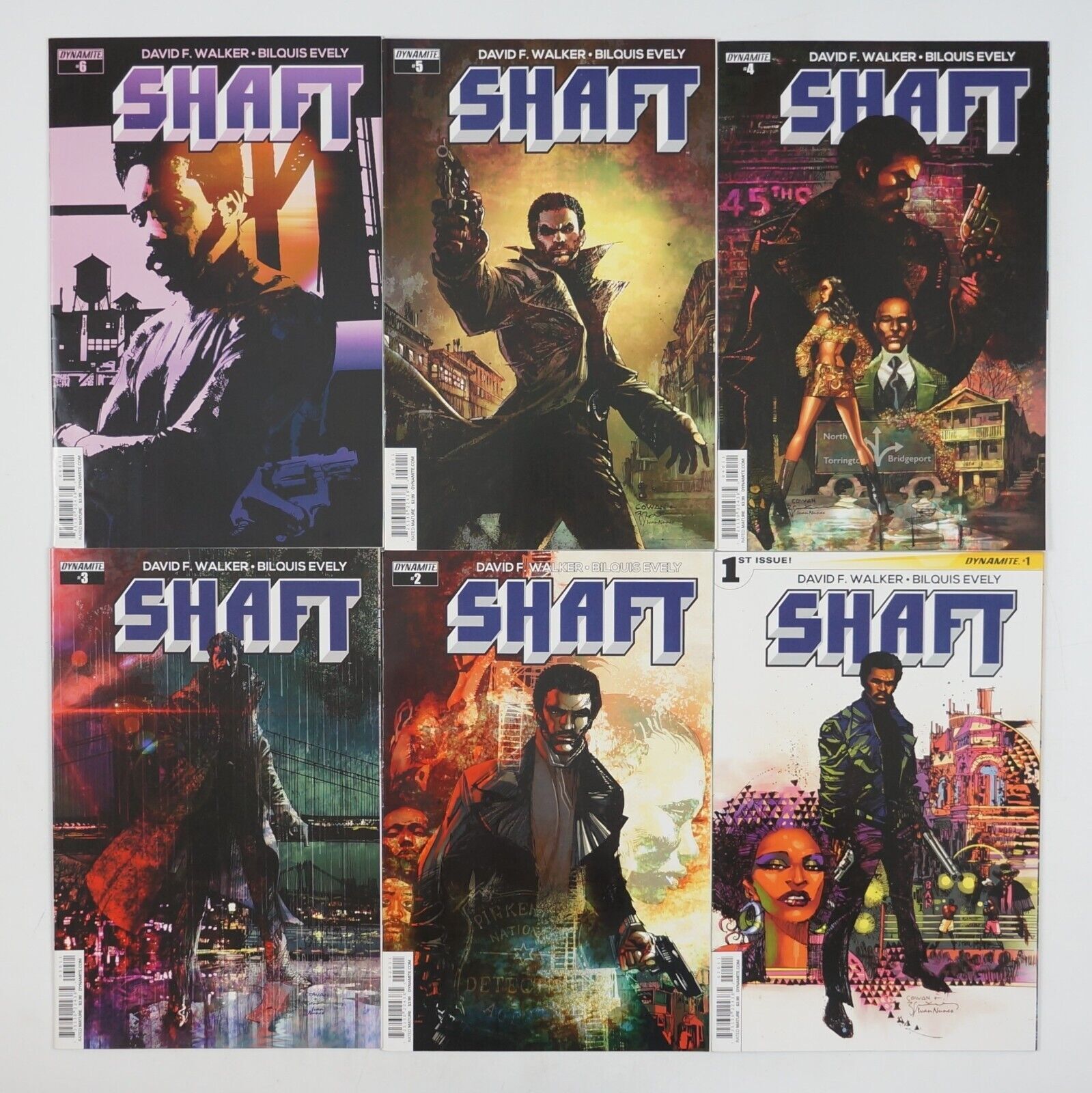 Shaft #1-6 FN/VF complete series based on the movie - Bill Sienkiewicz ...