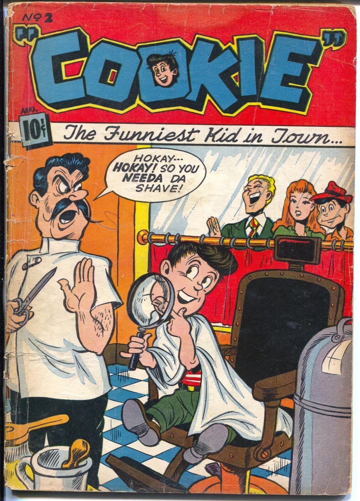 Cookie #2 1946-ACG-1st Tee-Pee Tim-slapstick teen humor-barber ship-VG ...
