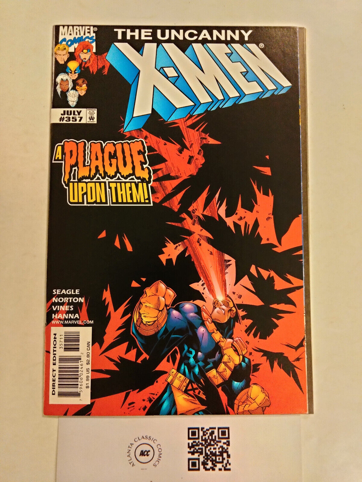 Uncanny X-men #357 NM Marvel Comic Book Wolverine Storm Cyclops Rogue ...