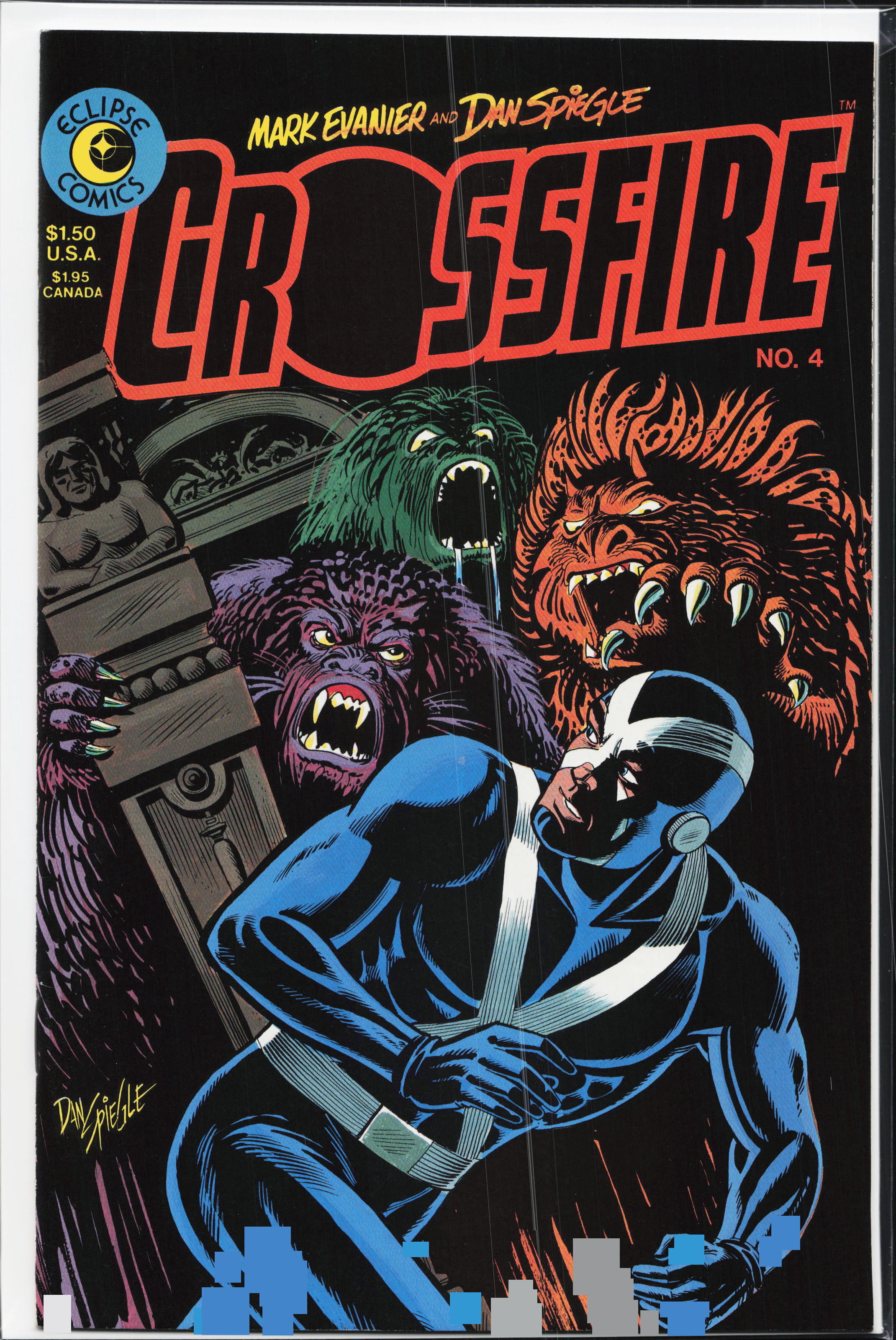 Crossfire #4 (1984) Crossfire | Comic Books - Copper Age, Eclipse ...