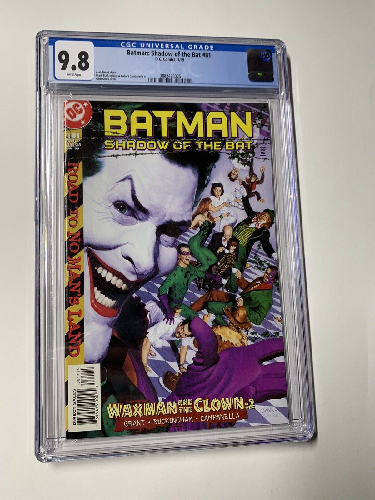 Batman Shadow of the bat 81 cgc 9.8 wp Dc comics joker cover 1999 ...