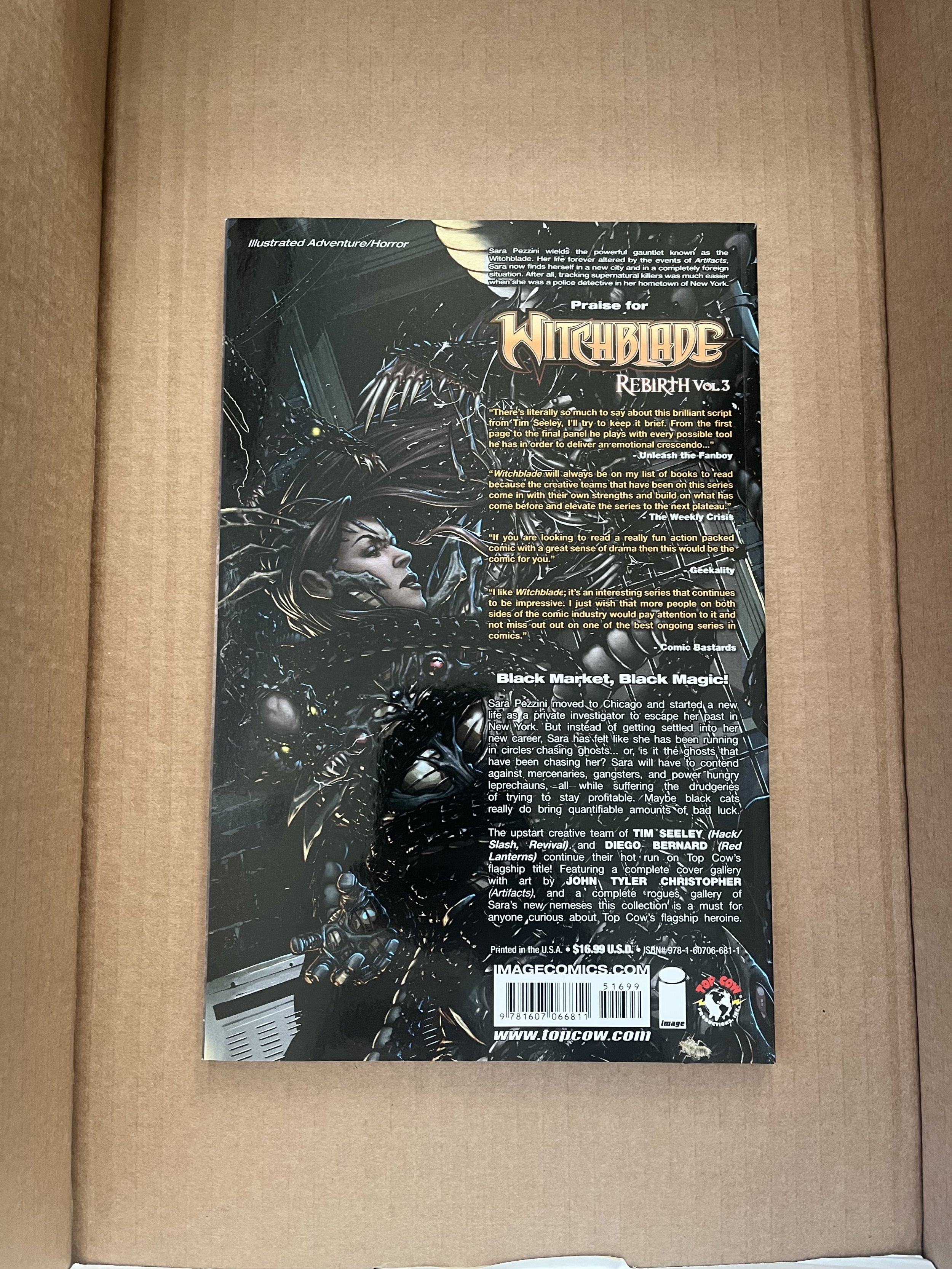 Witchblade: Rebirth #3 TPB #161 Iconic JTC Negative Space Variant VHTF ...