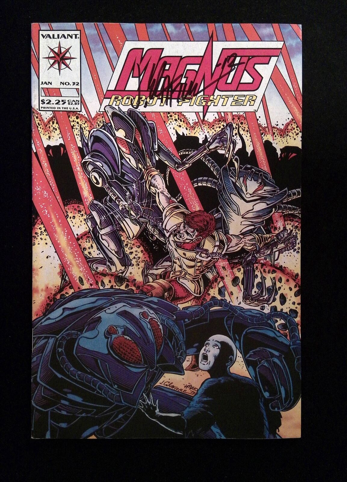 Magnus Robot Fighter #32 VALIANT Comics 1994 VF+ SIGNED BY JIM ...
