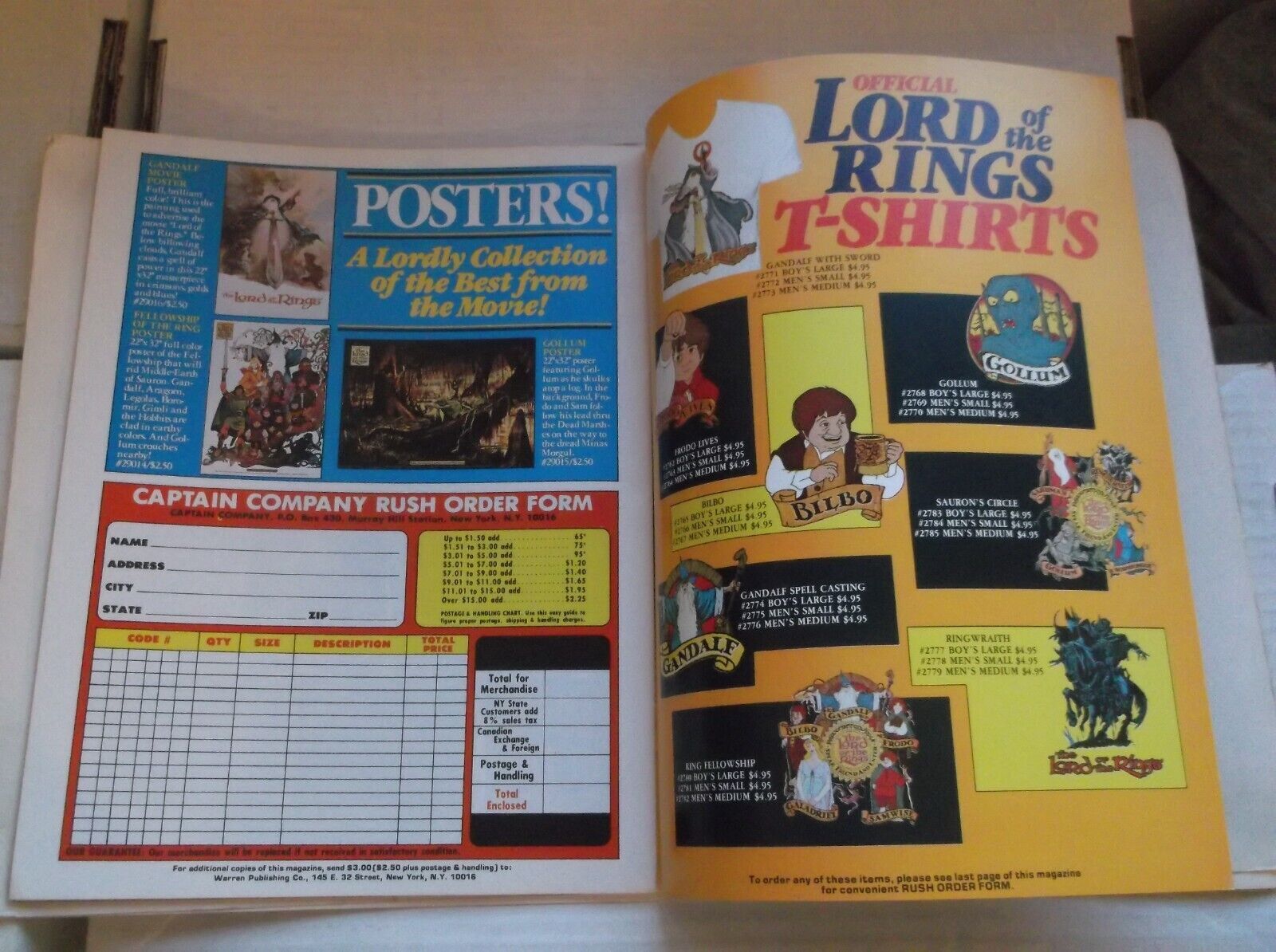 Warren Special Edition: the Lord of the Rings, Rare Collector's Edition ...