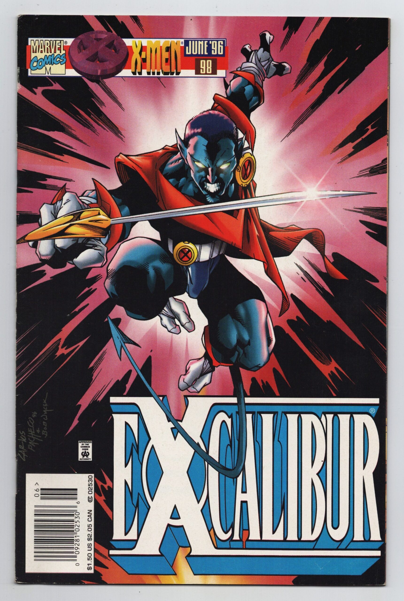 Excalibur #98 Nightcrawler | Hellfire Club (Marvel, 1996) FN/VF | Comic ...