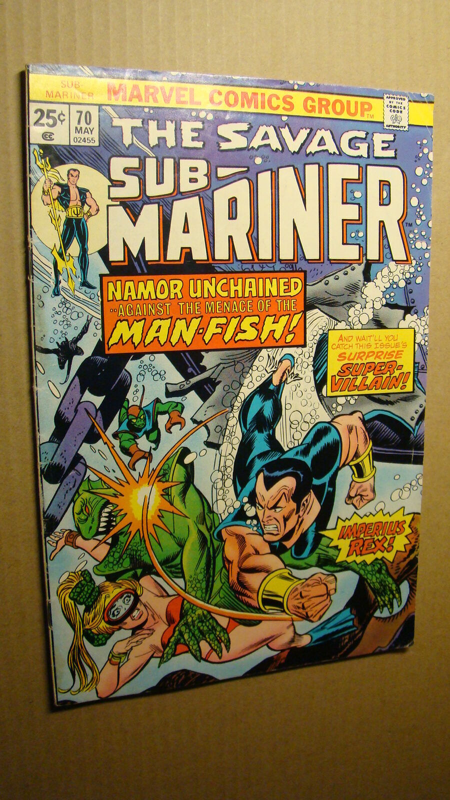 Sub-Mariner 70 VS Man-Fish & Pirahna 1st Appearance Marvel 1973 ...