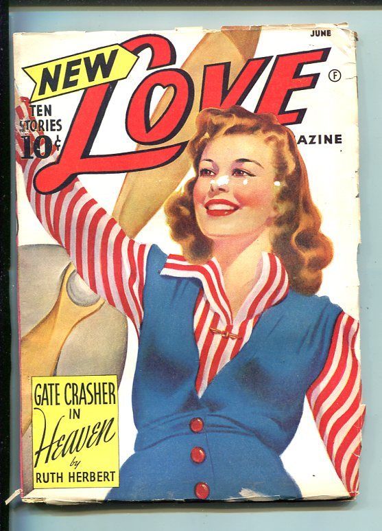 New Love-June 1942-Romantic Pulp Fiction-Pin-Up Girl Cover-Cuneo Press ...