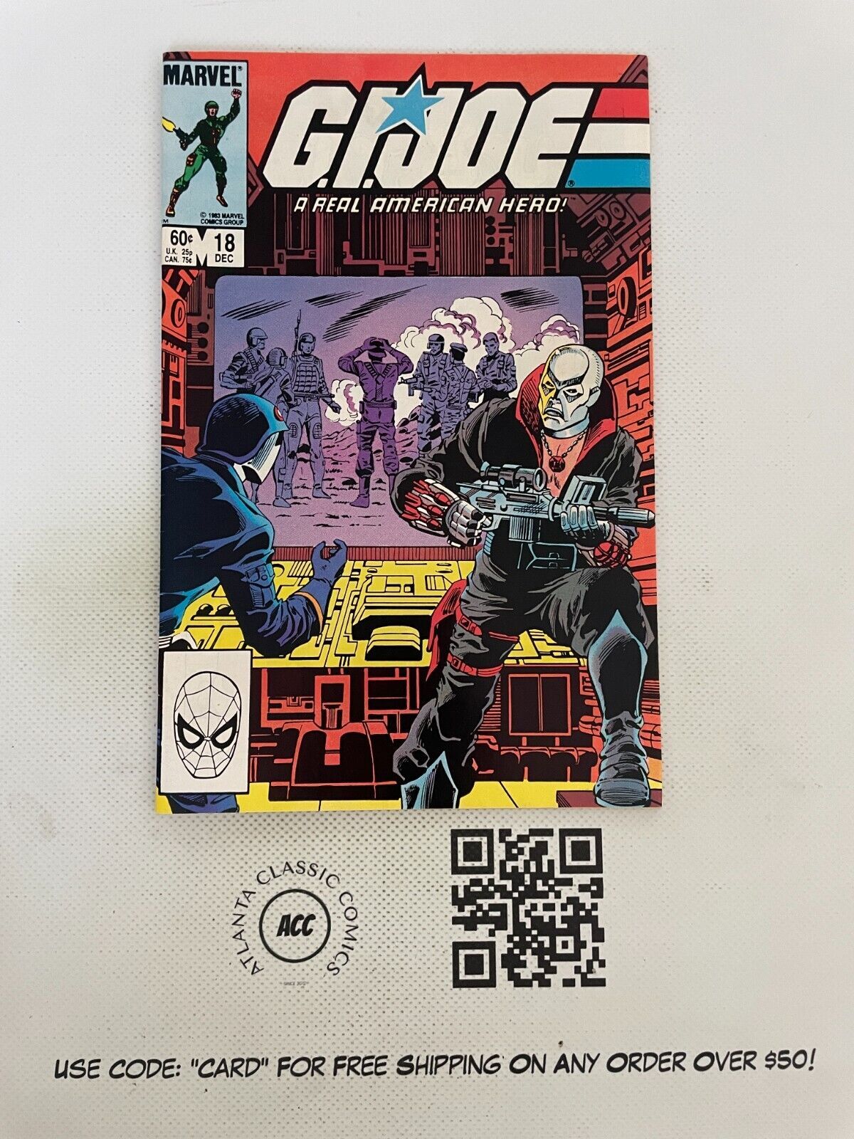 G.I. Joe # 18 NM Marvel Comic Book Hasbro Cartoon Series Cobra Duke 12 ...