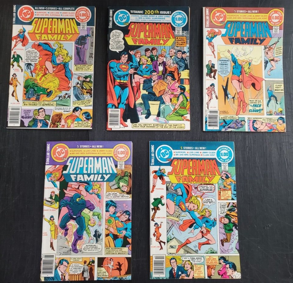 The Superman Family (1974) #'s 164-222 Complete Lot Supergirl Lois Lane ...