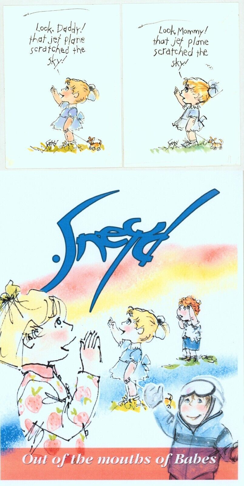 Doug Sneyd Original Art ~ Wee Whimsy Out of the Mouths of Babes Concept ...