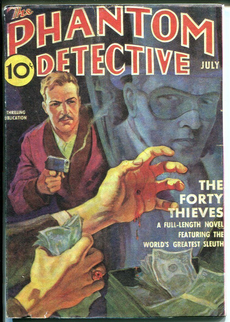 Phantom Detective 1970's-Hanos-reprint of July 1939 issue-pulp-FN ...