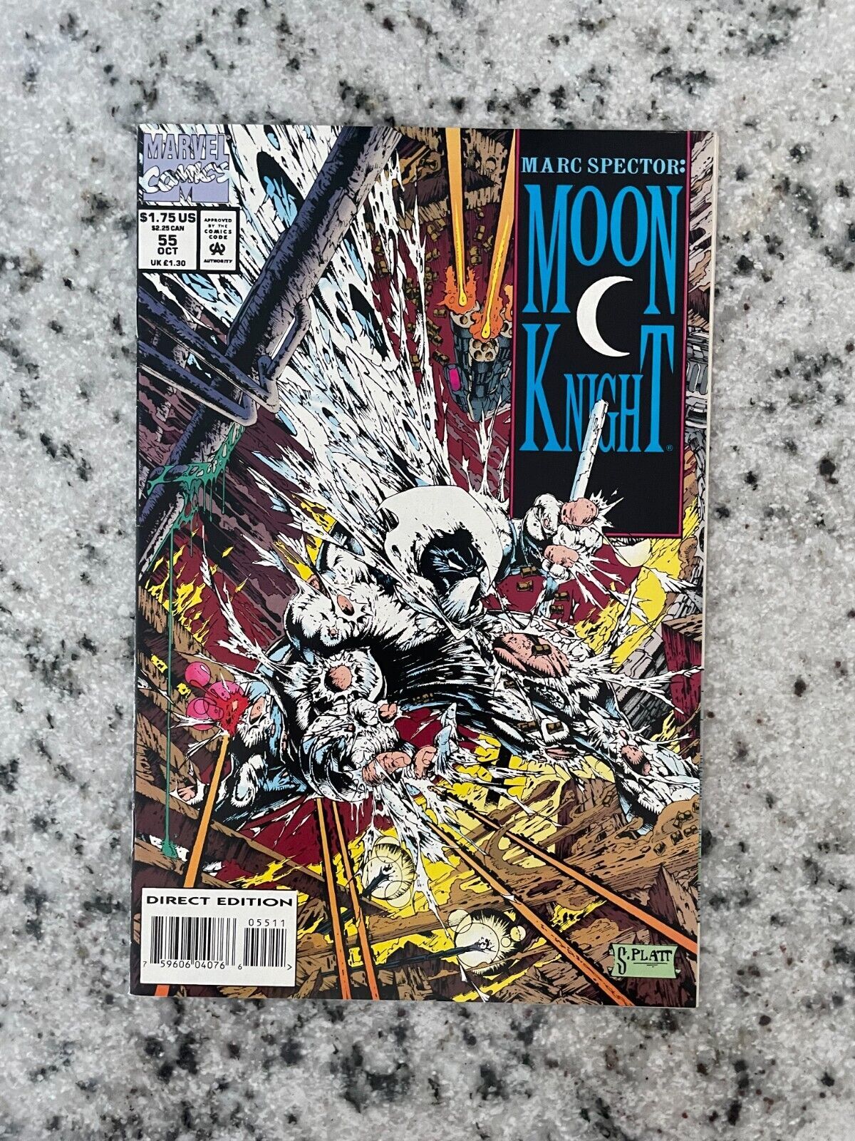 Moon Knight # 55 NM Marvel Comic Book S. Platt Cover Art Avengers Hulk ...