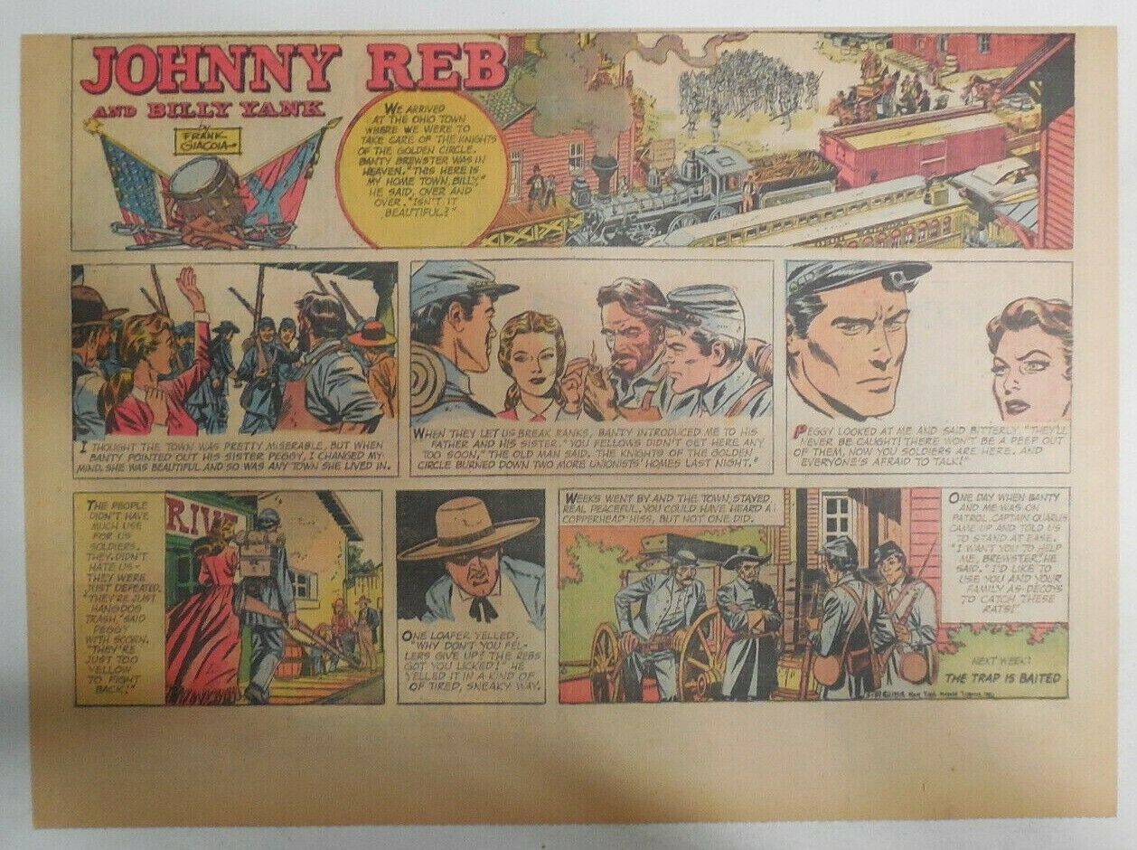 Johnny Reb Sunday by Frank Giacoia & Jack Kirby from 3/9/1958 Half Page ...
