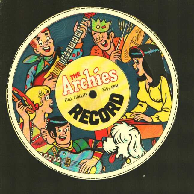 Archies Record 1970's-33 1/3 record with images of Archie-Jughead-Betty ...