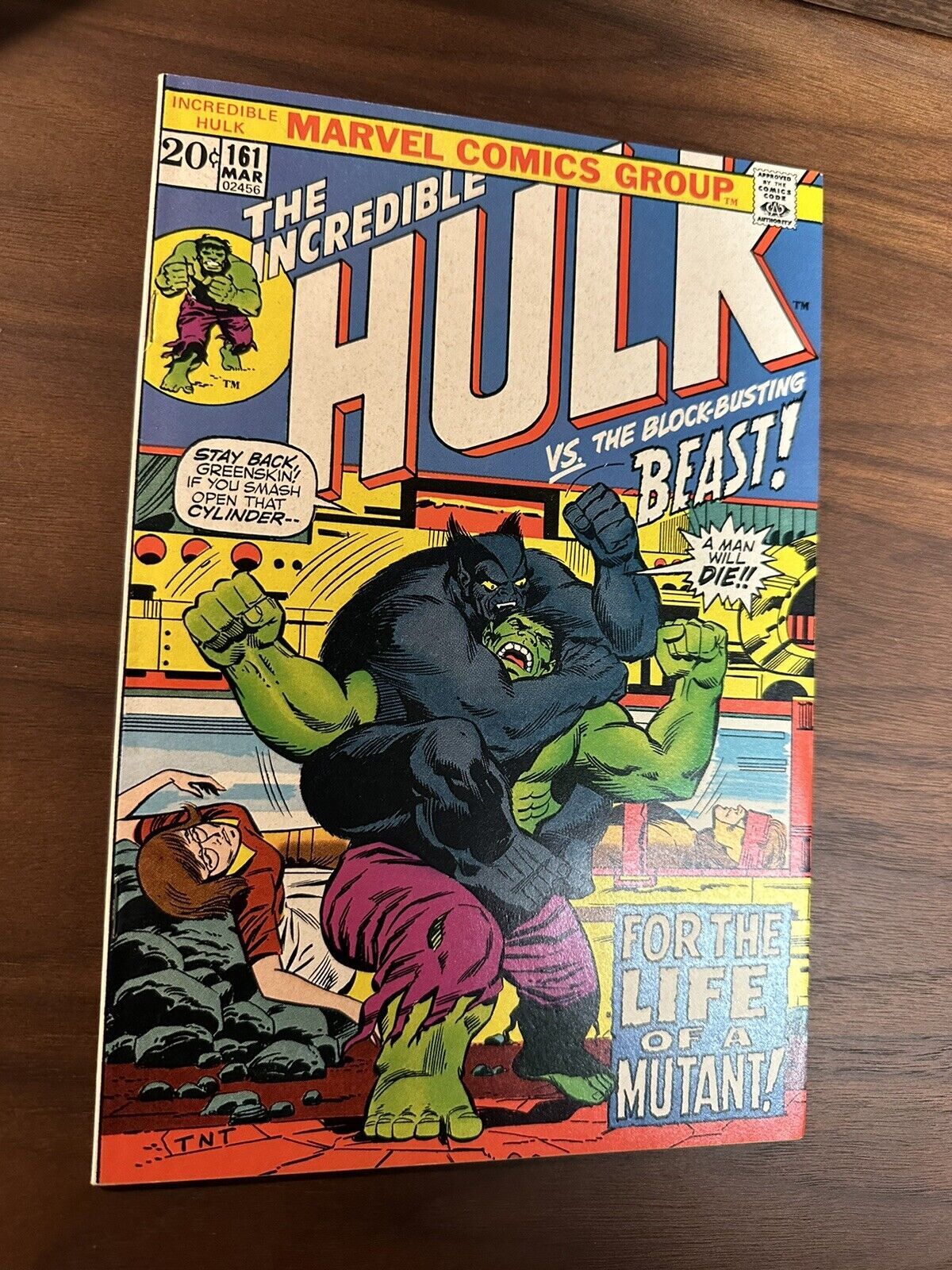 Incredible Hulk #161 FN+ Herb Trimpe Cover Hulk Vs Beast. (Marvel 1973 ...