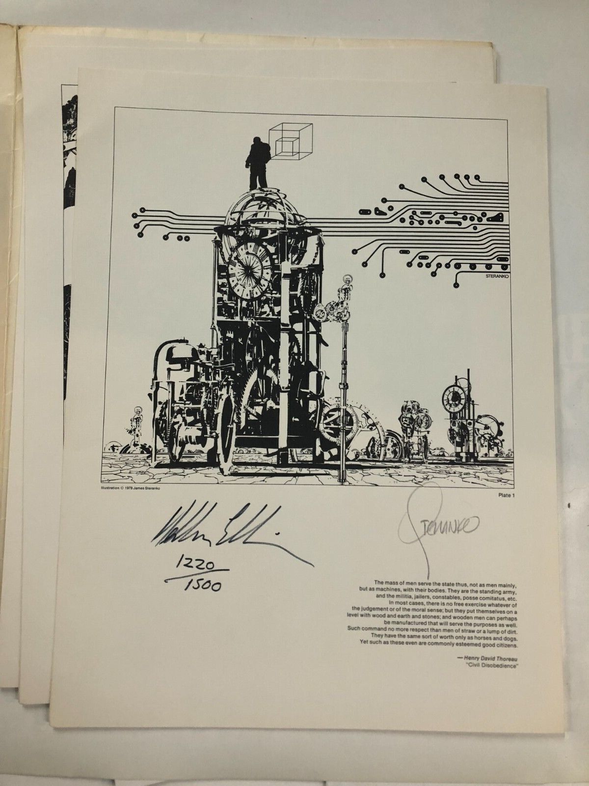 REPENT HARLEQUIN PORTFOLIO (1978) - signed/numbered STERANKO & ELLISON ...