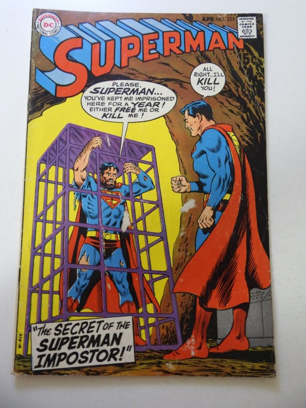 Superman #225 (1970) VG- Condition tape pull fc | Comic Books - Bronze ...