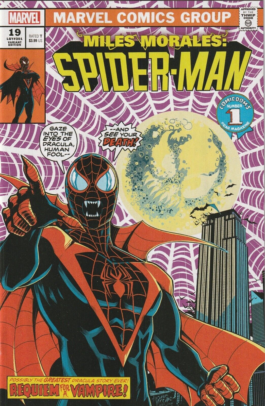 Miles Morales Spider-Man # 19 Vampire Variant NM 2024 [N3] | Comic ...