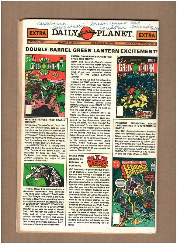 World's Finest #269 DC Comics 1981 Superman Batman Shazam Hawkman Robin ...