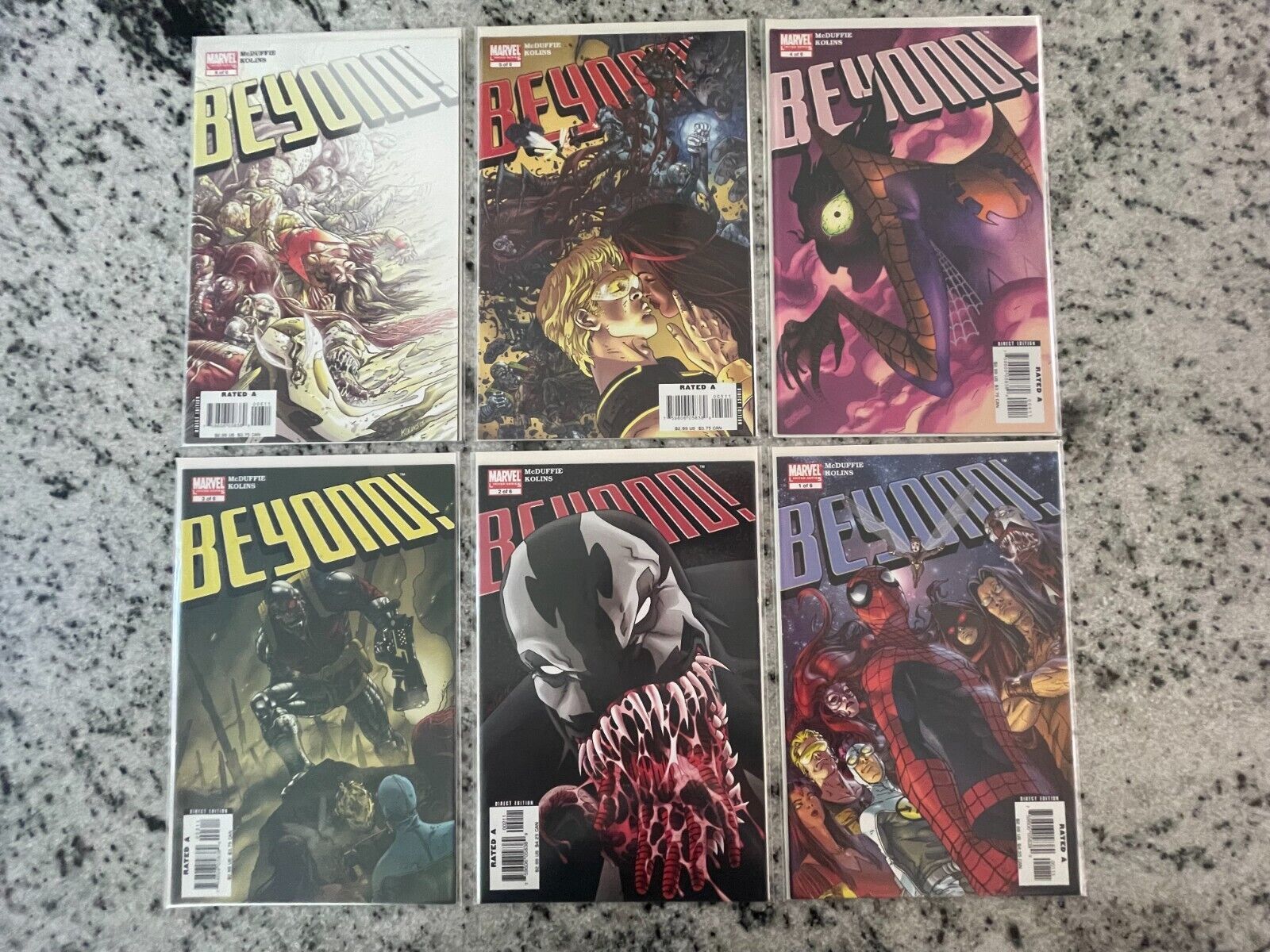 Beyond COMPLETE Marvel Comics LTD Series # 1 2 3 4 5 6 NM Venom Spider ...