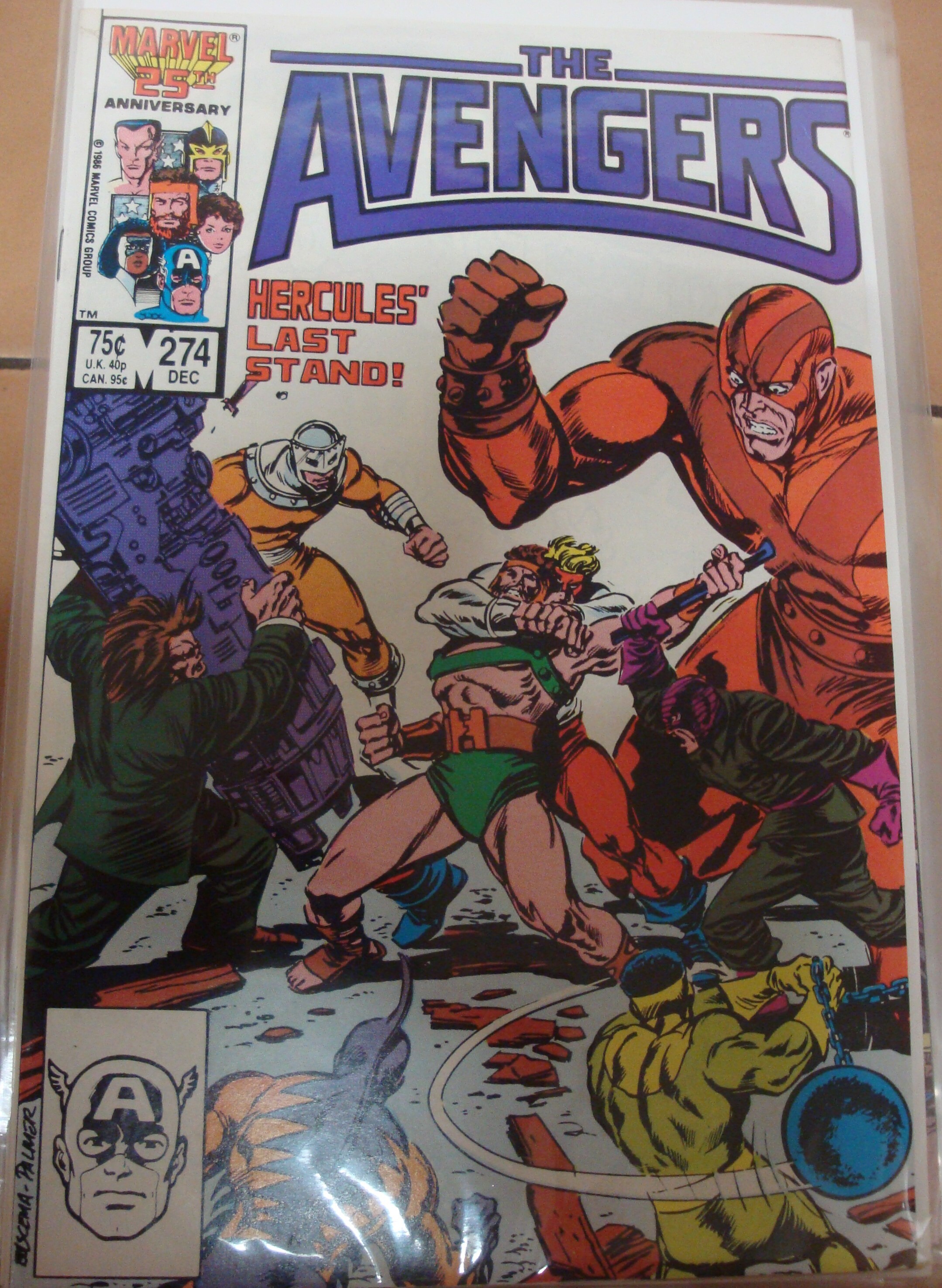 Avengers #274 Roger Stern Story John Buscema Cover/Art Hercules Masters ...