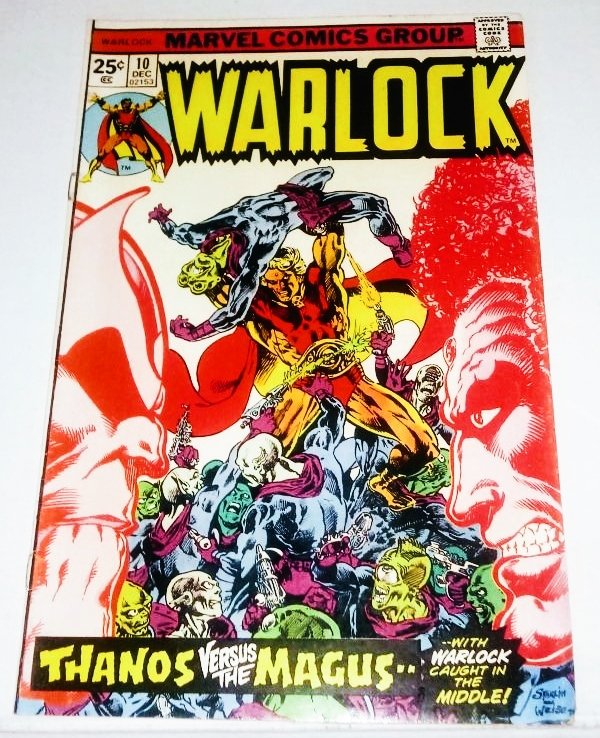 WARLOCK #10 (7.0-7.5) 1975 THANOS vs THE MAGUS! Jim Starlin ID#30Q ...