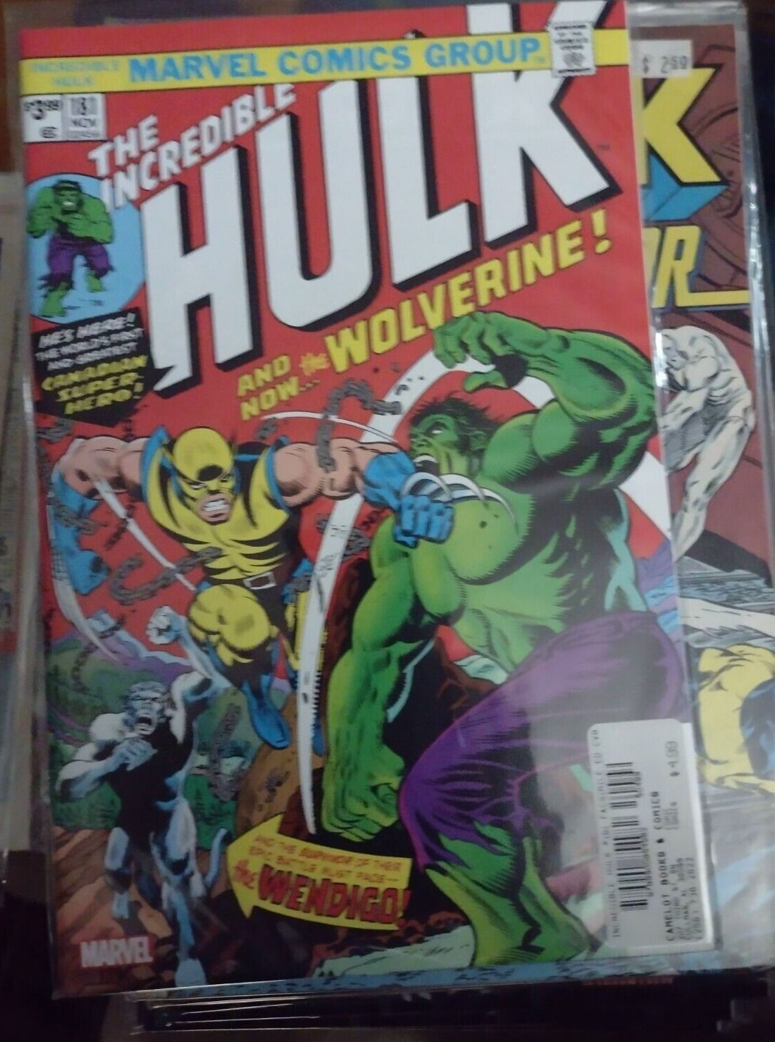 INCREDIBLE HULK # 181 1974 marvel disney facsimile KEY WOLVERINE ...