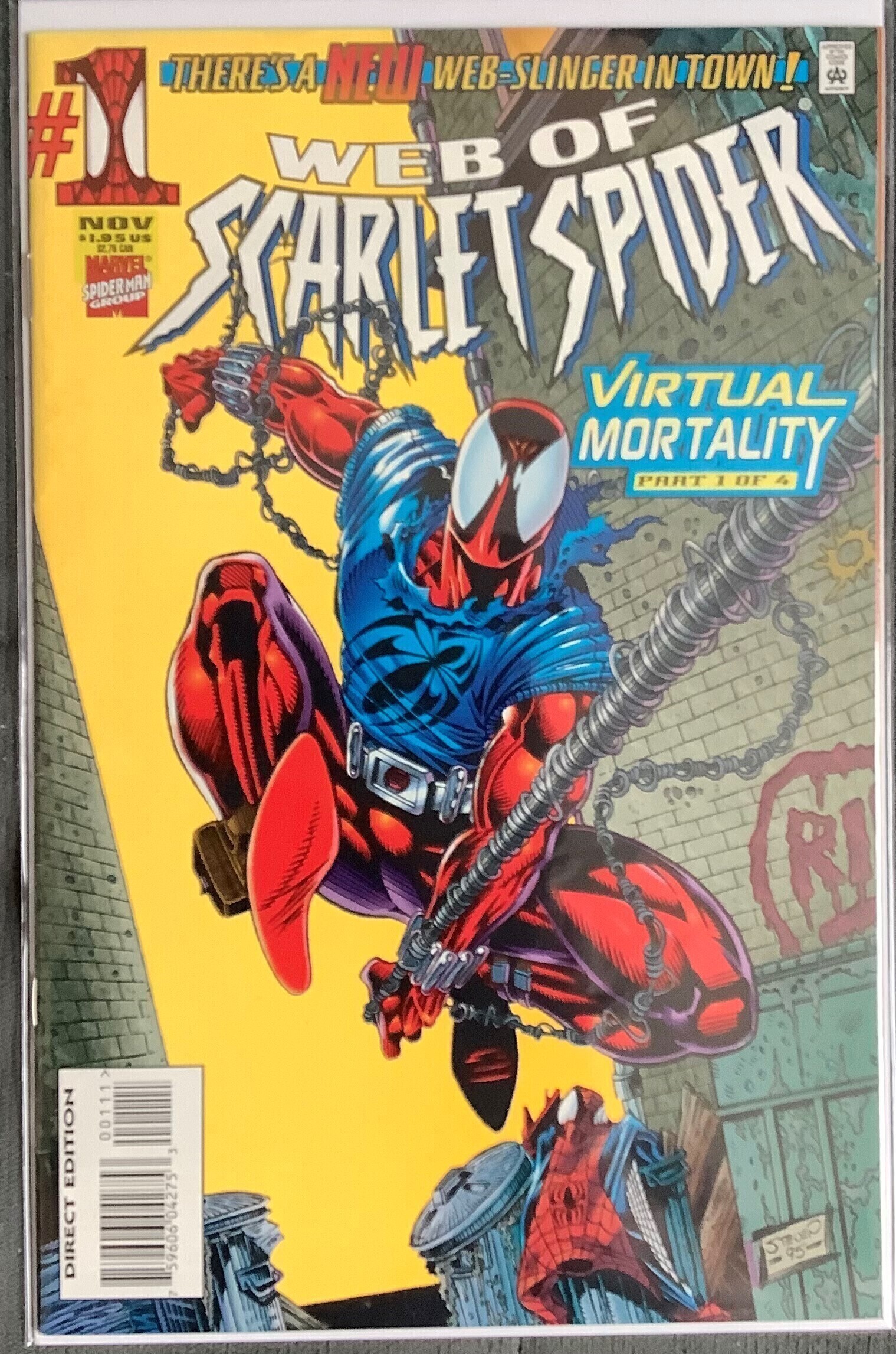 Web of Scarlet Spider #1 (1995, Marvel) 1st Ben Reilly as Scarlet ...